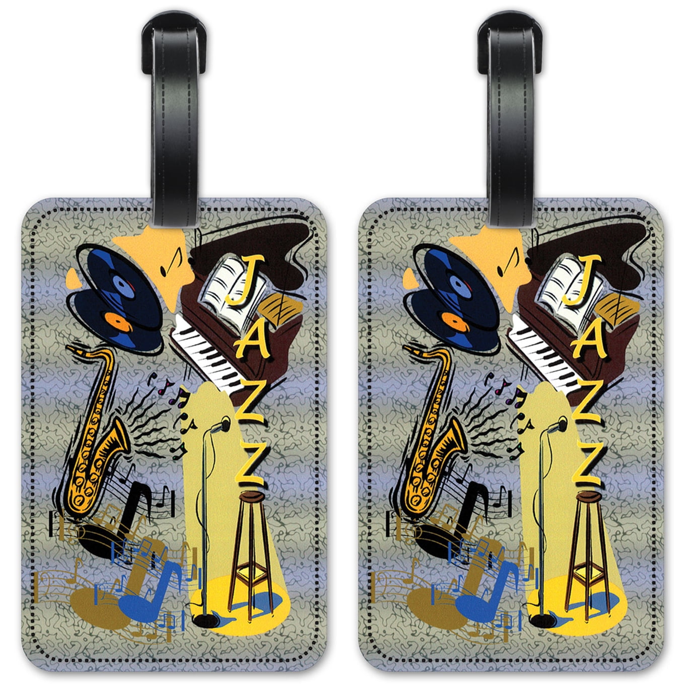 Jazz - Luggage ID Tags / Suitcase Identification Cards - Set of 2 ...
