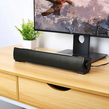 GOgroove SonaVERSE UBR Desktop Computer Sound Bar Speaker (Blue ...