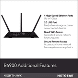 NETGEAR Nighthawk AC1900 Dual Band Home Gaming Internet WiFi Router, 1.9Gbps (R6900) - Walmart.com