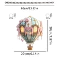 Colorful 2D Acrylic Hot Air Balloon Hanging Ornament, Lightweight Wall ...