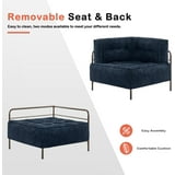 MCombo Modular Sofa Couch with Removable Cushion, 1 Seater Accent Sofa ...