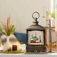 Kanstar Musical Snow Globe Lantern Christmas Church Decorations Lighted ...
