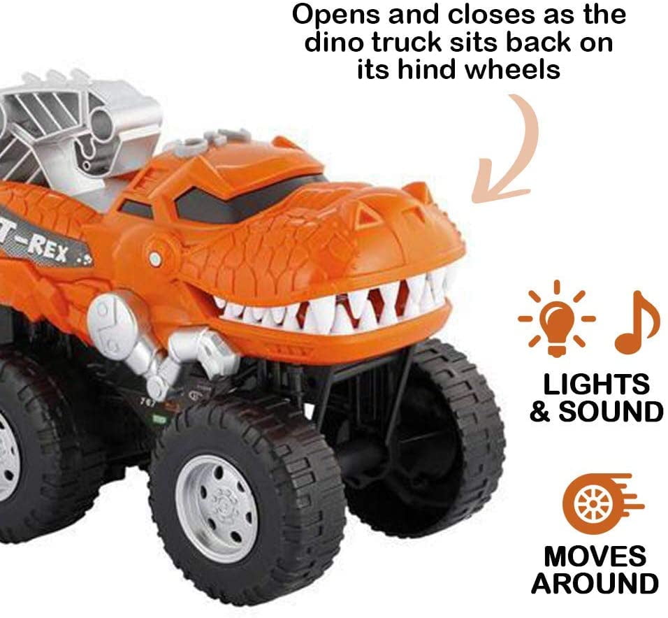Buy Build Me Dinosaur Monster Truck with Chomping, Roaring T-Rex ...
