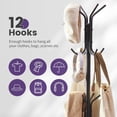 Coat Rack Freestanding,Entryway Hanger Stand,Umbrella Holder,Hall Tree ...