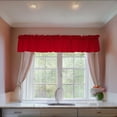 Walmart Red Solid Poplin Window Valance 58" Wide with 3" Rod Pocket and ...