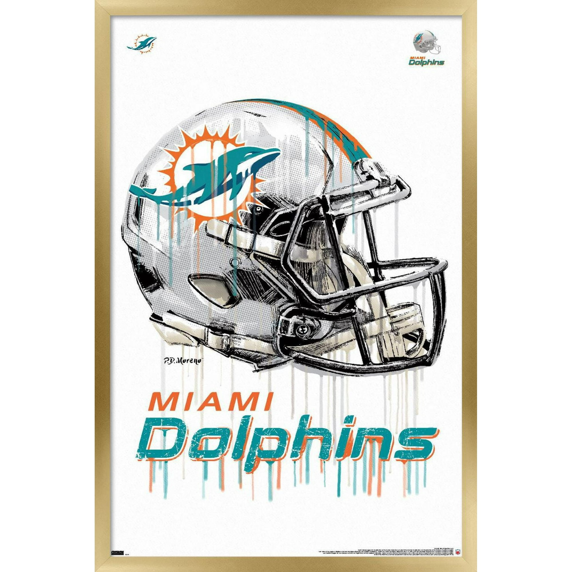 Click here for Trends International Nfl Miami Dolphins - Drip Hel... prices