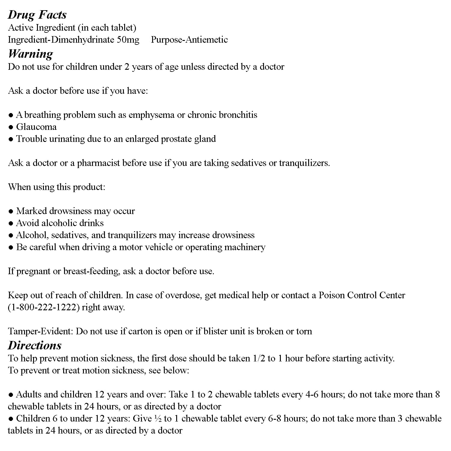 Dramamine 6 Pack | Motion Sickness Medication - 100mg per Caplet in ...