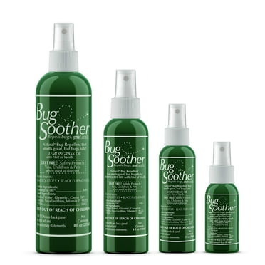 Bug Soother Natural DEET-Free Mosquito Repellent for Kids & Family, 4oz ...
