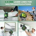 16 Line Laser Level 360 Self Leveling, 4x360°Professional 4D Green ...