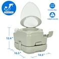 Dextrus 2.64 Gallon Portable Toilet for RV Travel, Camping Porta Potty ...