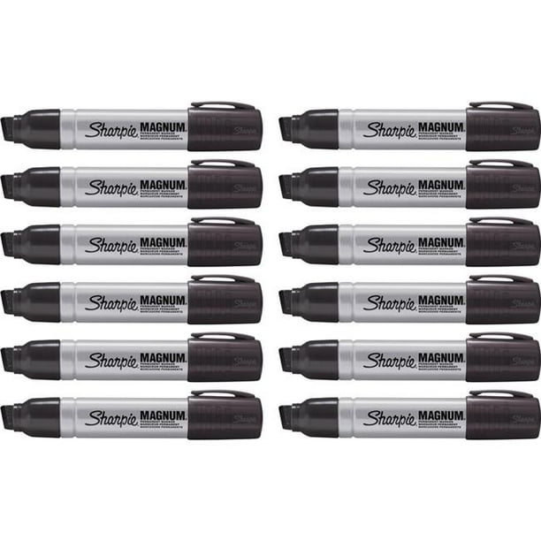 Newell Rubbermaid SAN44001BX Sanford Sharpie Magnum Permanent Markers - Chisel Marker Point ...