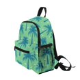 Beach Palm Tree Pattern Mini Backpack Cute Small Backpack with Chest ...