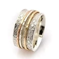 ELANZAA JEWELS- Artisanal 925 Sterling Silver Spinner Design Ring ...