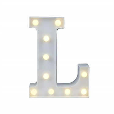 Magik LED Alphabet Letter (A) Light up, Battery Operated Decoration for ...