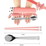 Portable Chopsticks Flatware Set, Silicone Lightweight Chopstick and ...