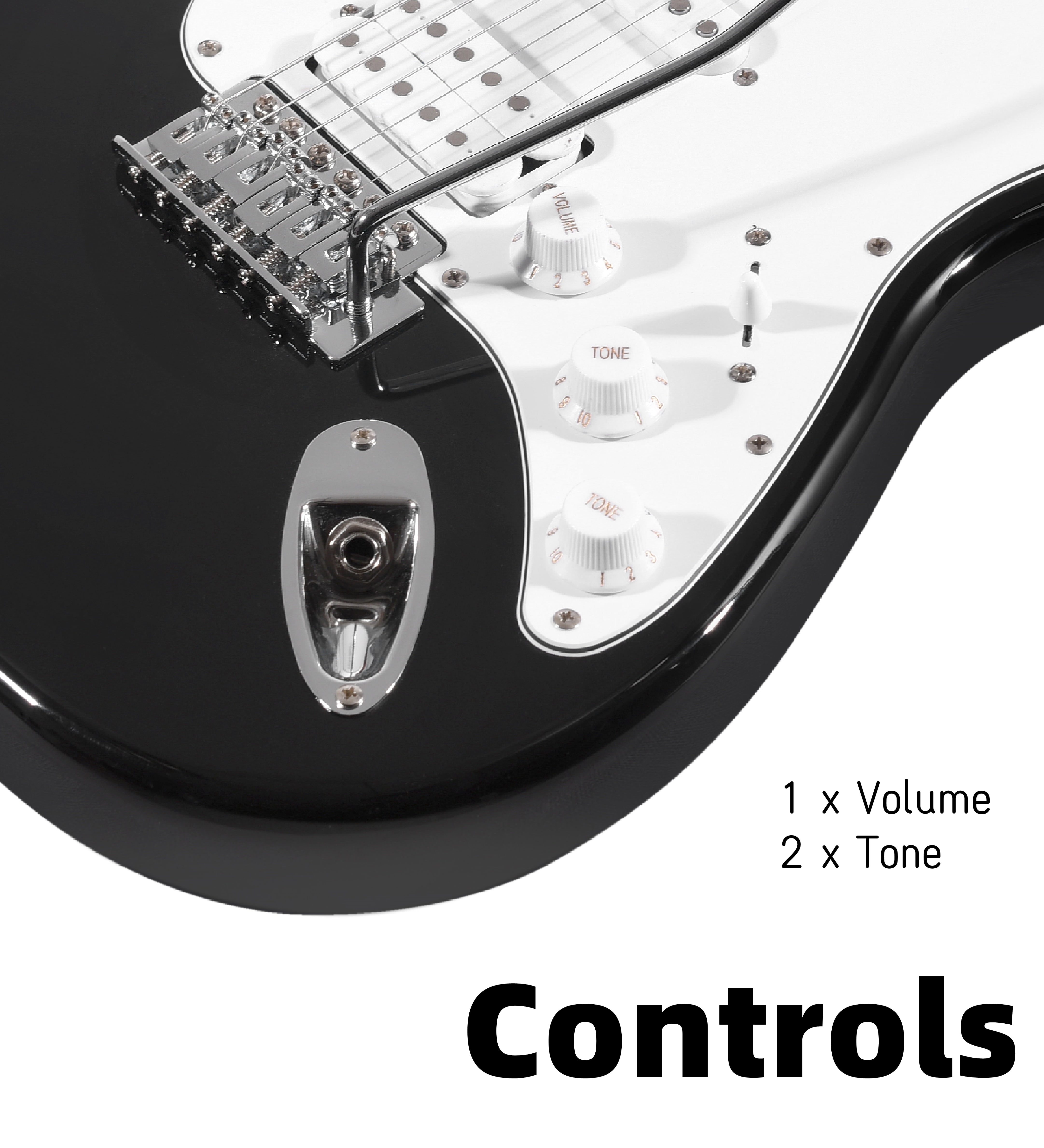 Buy ADM Electric Guitar Solid-Wood Body 39 Beginner Kit with Amplifier ...