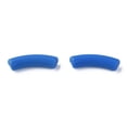 500g Opaque Acrylic Beads Curved Tube Dodger Blue 32x10x8mm Hole: 1.8mm ...