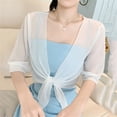 Boleros Shrug Casual Cropped Cardigans Chiffons Jackets Loose Kimonos ...