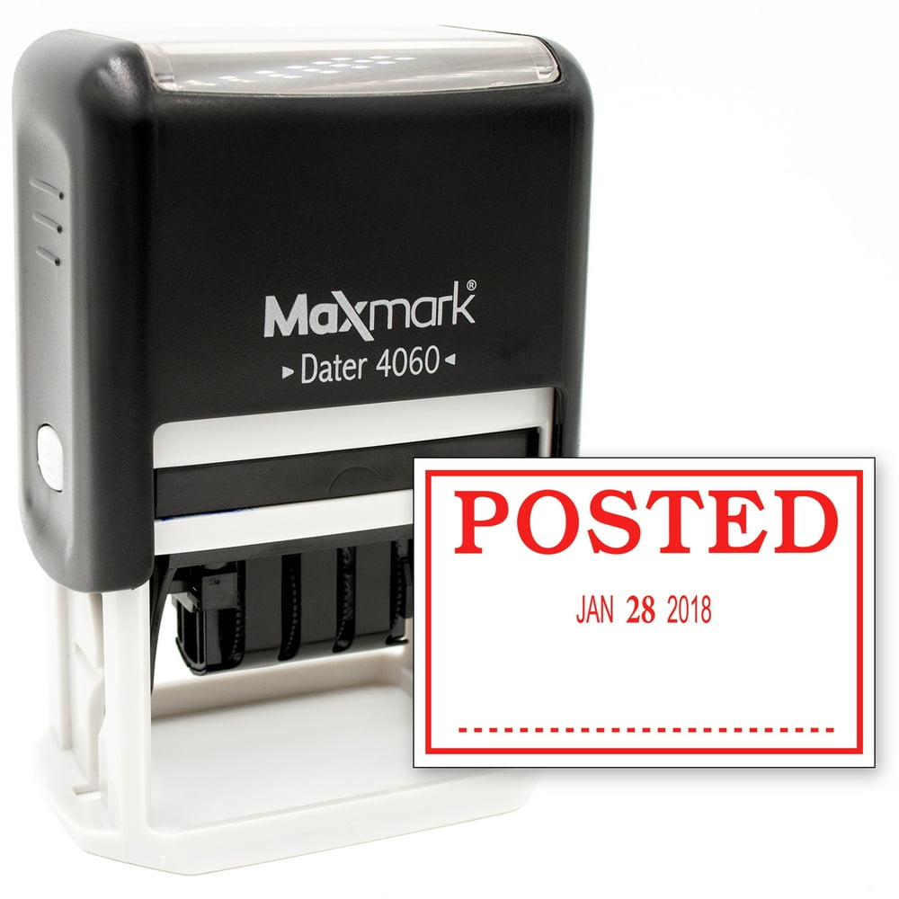 MaxMark Large Date Stamp With POSTED Self Inking Date Stamp Large Size maxmark-large-date-stamp-with-posted-self-inking-date-stamp-large-size
