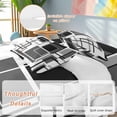 Abstract Lines Art Queen Size 4 piece Duvet Cover Set,3 Comfort Bedding ...