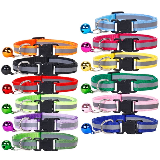 12 piece set, separate cat collar identification collar for newborn ...