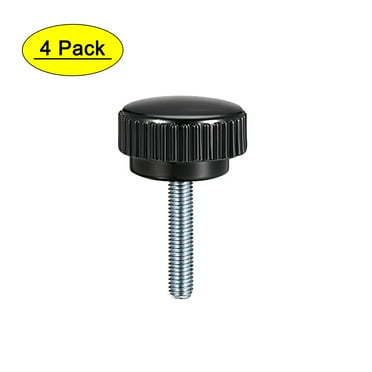 Uxcell M6 x 35mm Male Thread 31mm Head Star Knobs Zinc Plated Black 4 Pack - Walmart.com