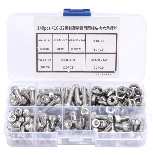 Rust And Hex Screw Assortment Kit Screws, Head , 140pcs For Industry ...