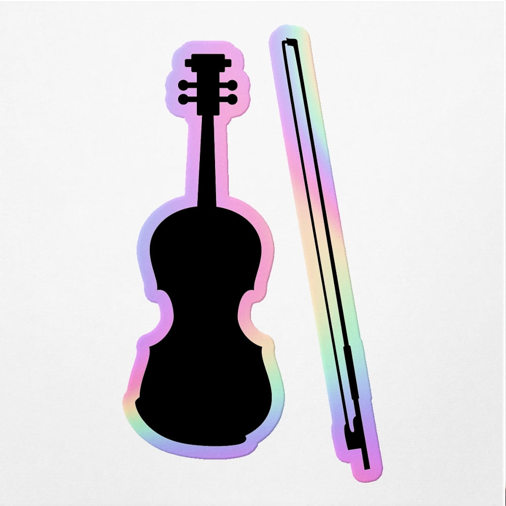 Vinyl Stickers Decals Of Violin Music - Apply On Any Smooth Surfaces ...