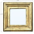 Creative Co-Op Antiqued Gold Square Picture Frame (Holds 3.5" x 3.5 ...