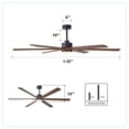 Jopath 70" Ceiling Fan with Lights Quiet DC Motor Ceiling Fans 6 Speed ...