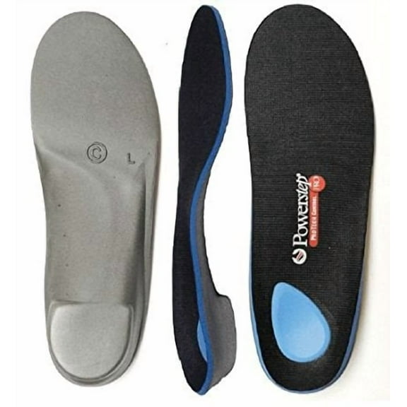 Powerstep Protech Walk Fit Full Length Orthotic Insoles for Heel Pain ...