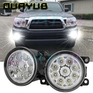 Fog Light Pair Upgrade Kit Black Bezel Accessory Lamp Fits 2012-2021 ...