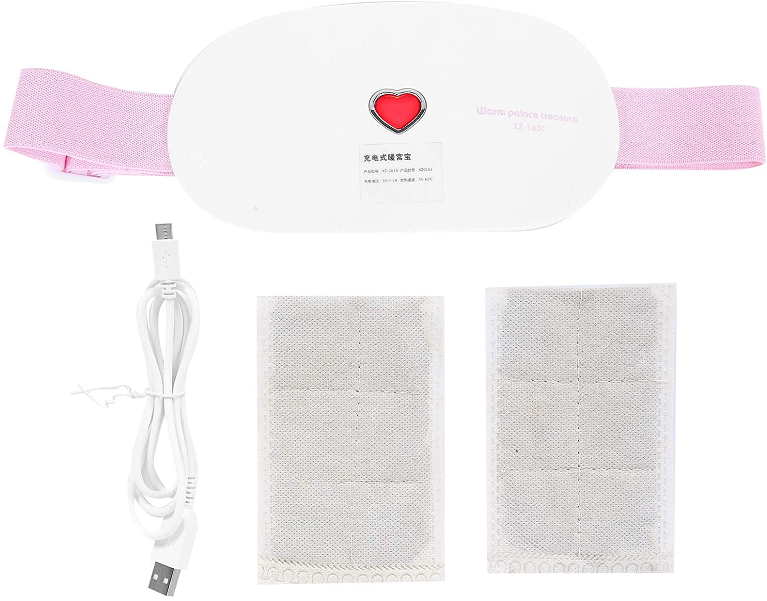 Menstrual Heating Pad, Portable Wireless Rechargeable Warmer Belt ...