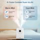 Levoit Smart Warm and Cool Mist Humidifier for Room, 6L Top Fill Air ...