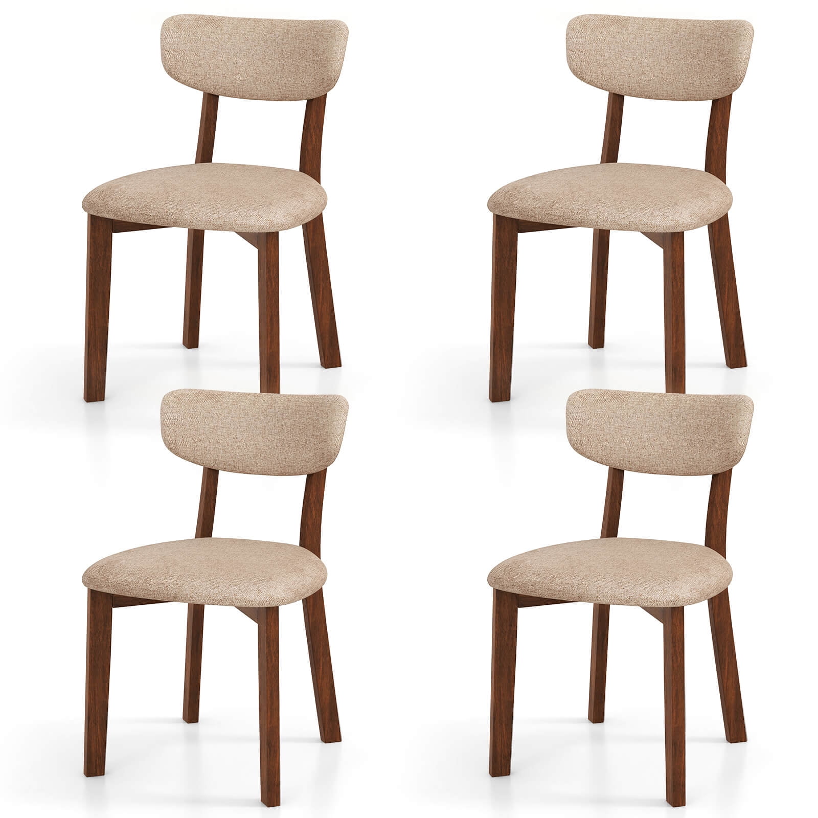 Click here for Costway Upholstered Dining Chairs Set Of 4 With So... prices
