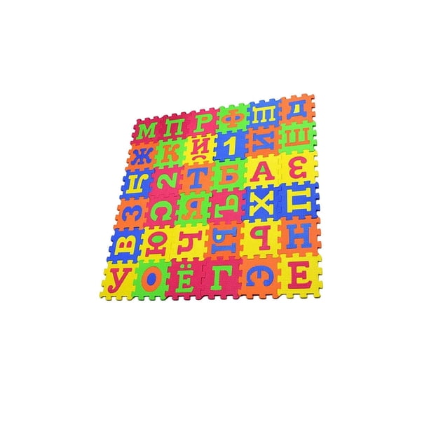 EVA Foam Floor Play Mat Russian Alphabet Floor Tiles for Living ...