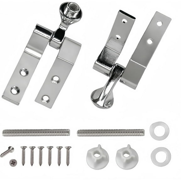 2Pcs Toilet Seat Screws, Steel Toilet Seat Hinge Bolts and Nuts, Heavy ...