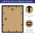 11x14 Collage Frame, Displays 5 Photos in 4x6 Size, Wooden Multi-Photo ...