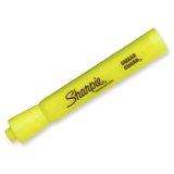 Sharpie Tank Style Large Highlighters, Chisel Tip, Fluorescent Yellow ...