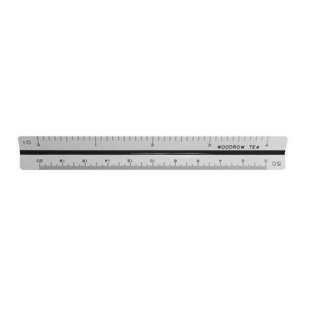 Woodrow 4" Civil Engineering Triangular Scale Ruler - Walmart.com ...