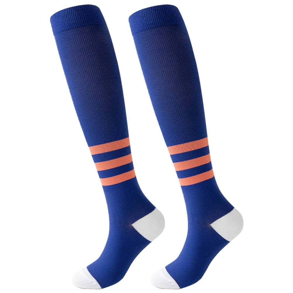 Navy white sky blue knee-length athletic socks - Walmart.com