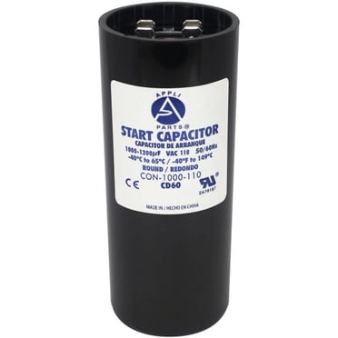 Appli Parts Dual Run Capacitor for ac 75+5 Mfd uF (microfarads) 370VAC ...