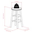 Winsome Oakley Bar Stool with Swivel, Brown, Set of 2 - Walmart.com
