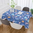 60x108in Square Printed Tablecloth Easy-Care Decorative Table Cloth for ...