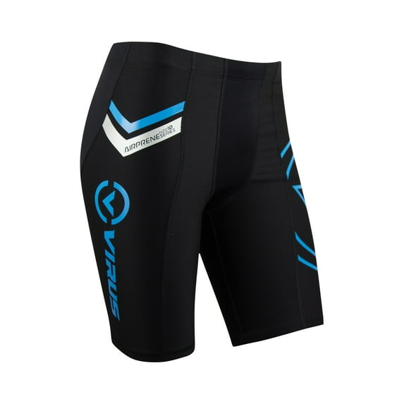 Virus Mens H201 Airprene Compression V2 Tech Shorts - Black/Blue - 2XL ...