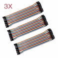NATEFEMIN Jumper Wires 120pcs 10cm Male to Female Dupont Cables ...