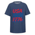 DHFJKG Kids T Shirts Boys 4Th Of July Short Sleeve Letter Graphic Tees ...