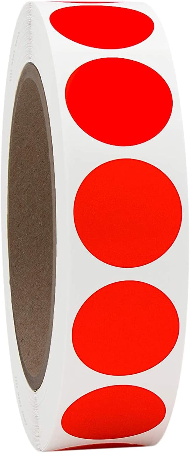 Circle Dot Stickers Color Coding Labels, 3000PCS(6 Rolls,500 Labels ...