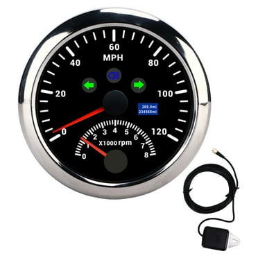 85mm Marine Boat GPS Speedometer Universal Meter 60 Km/h Speed Gauge ...