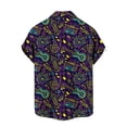Ceisia Men's Regular Loose Short-Sleeve Mardi Gras Themed Shirt ...